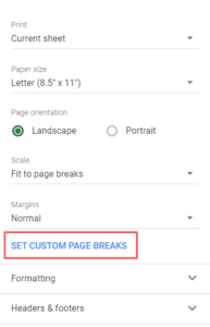 Google Sheets Page Break Guide [How to Add, Remove & More]
