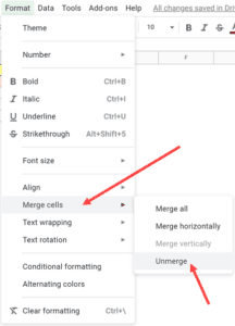 How to Unmerge Cells in Google Sheets (Quick Guide)