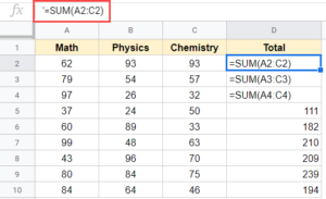 How to Show Formulas in Google Sheets (instead of the value) - Spreadsheet Point
