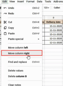 How to Move Columns in Google Sheets (3 Easy Ways)