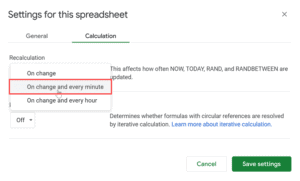 How to Auto-Refresh Google Sheets Formulas (Updates Every 1-Minute ...