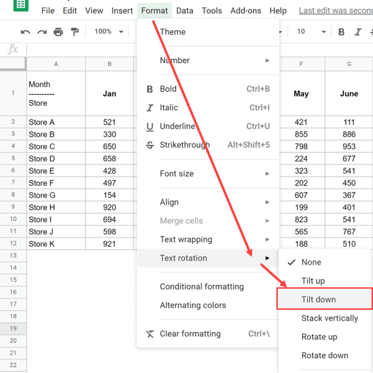 How Insert Diagonal Line in Cell in Google Sheets | Split Cells ...