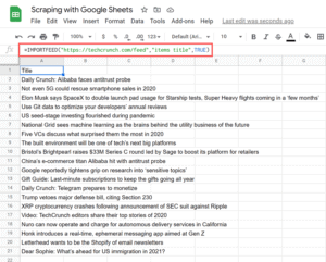 Google Sheets Web Scraping - Simple Guide for