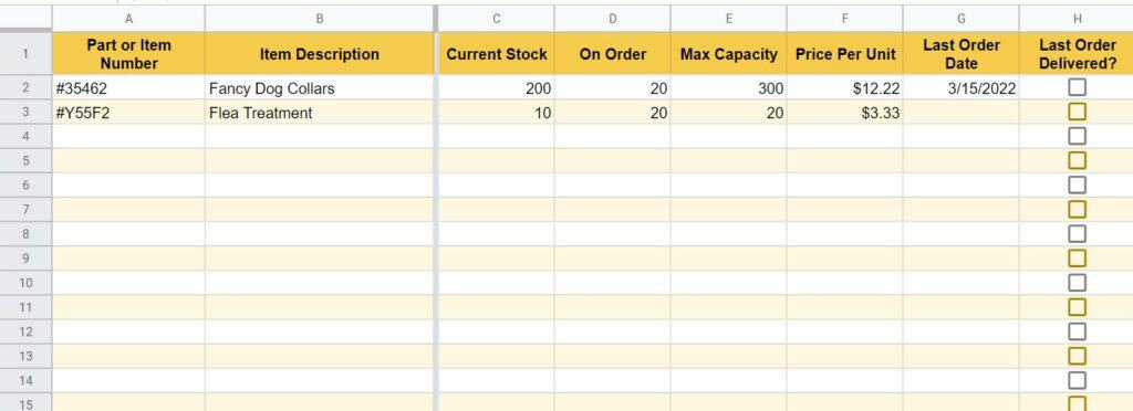 Free Google Sheets Inventory Template + How to Use