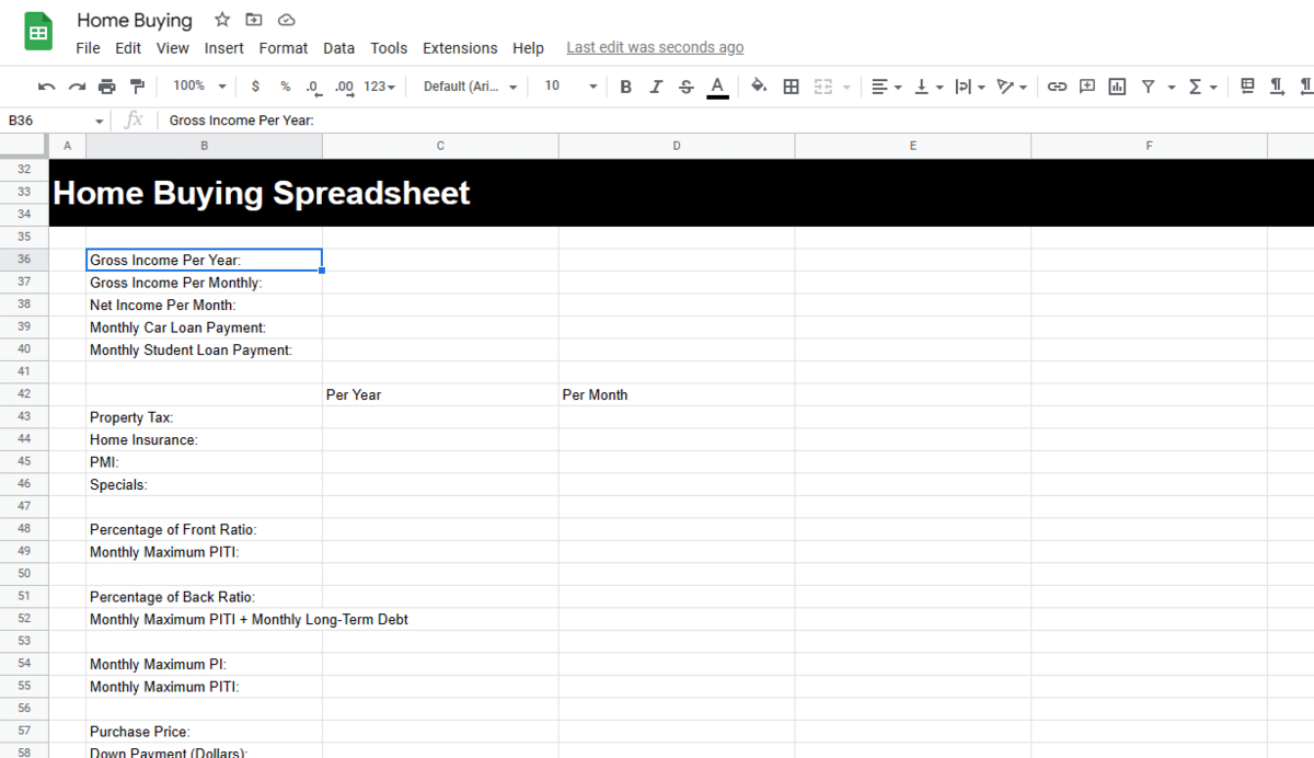 Cost Of Buying A House Spreadsheet 3 Super Handy Templates Cost Of Buying A House Spreadsheet 3 Super Handy Templates
