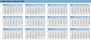 Google Sheets Calendar Templates: 10 Free Templates