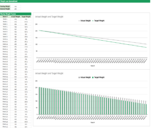 Try The Best Weight Loss Spreadsheet for Google Sheets