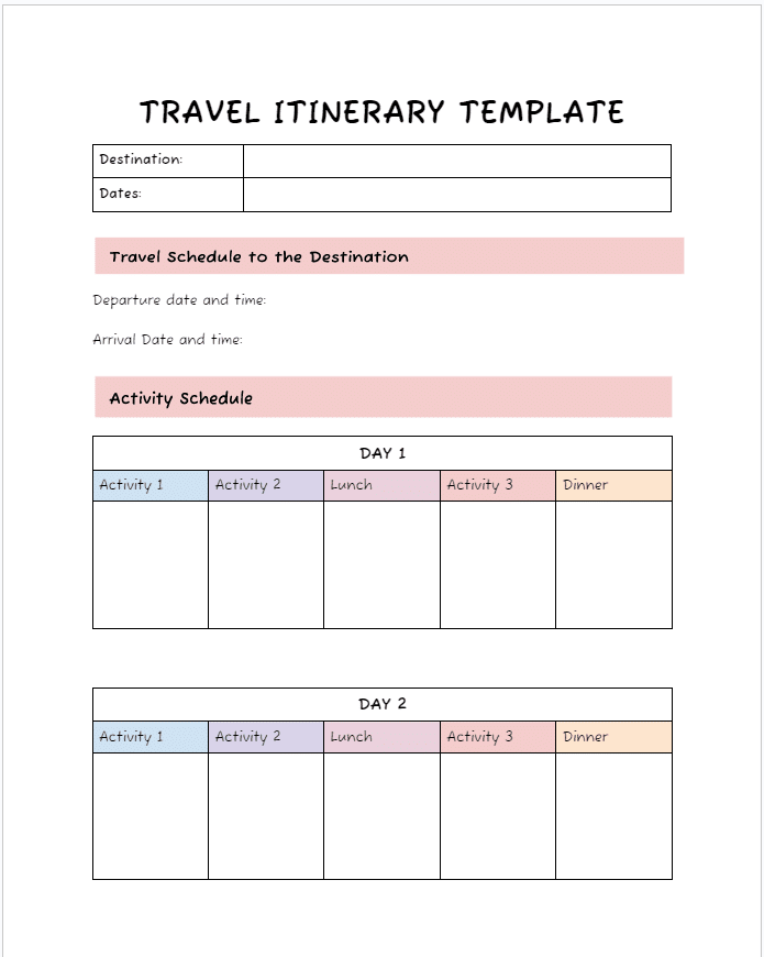 Itinerary Template Google Docs Prntbl concejomunicipaldechinu gov co Itinerary Template Google Docs Prntbl concejomunicipaldechinu gov co