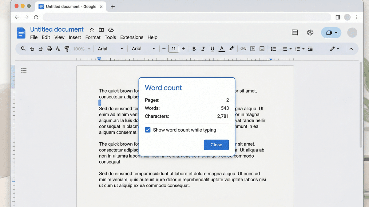 How to Check Word Count in Google Docs (3 Methods + Mobile)