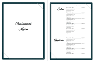 Download a Free Menu Template for Google Docs (3 Choices)