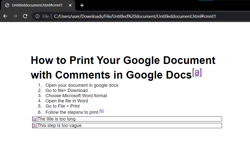 3 Easy Ways To Print Google Docs With Comments