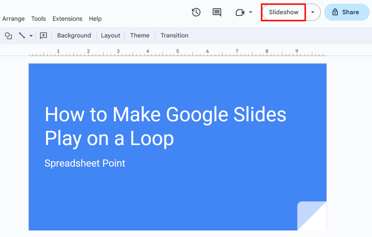 How To Make Google Slides Play On A Loop Guide SSP