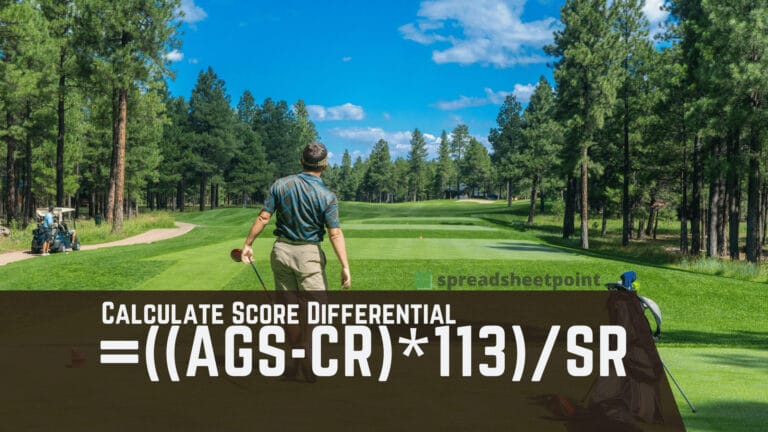 How to Calculate Handicap in Golf: Spreadsheet Guide