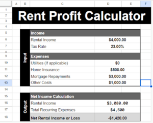 Rent Calculator Spreadsheet: How Much Can You Afford?